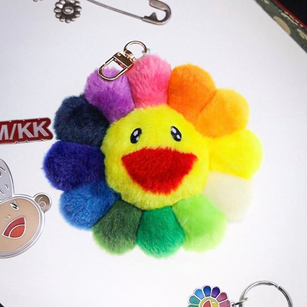 Takashi Murakami Flower Plush Mascot Keychain 11cm – Designstoresyd