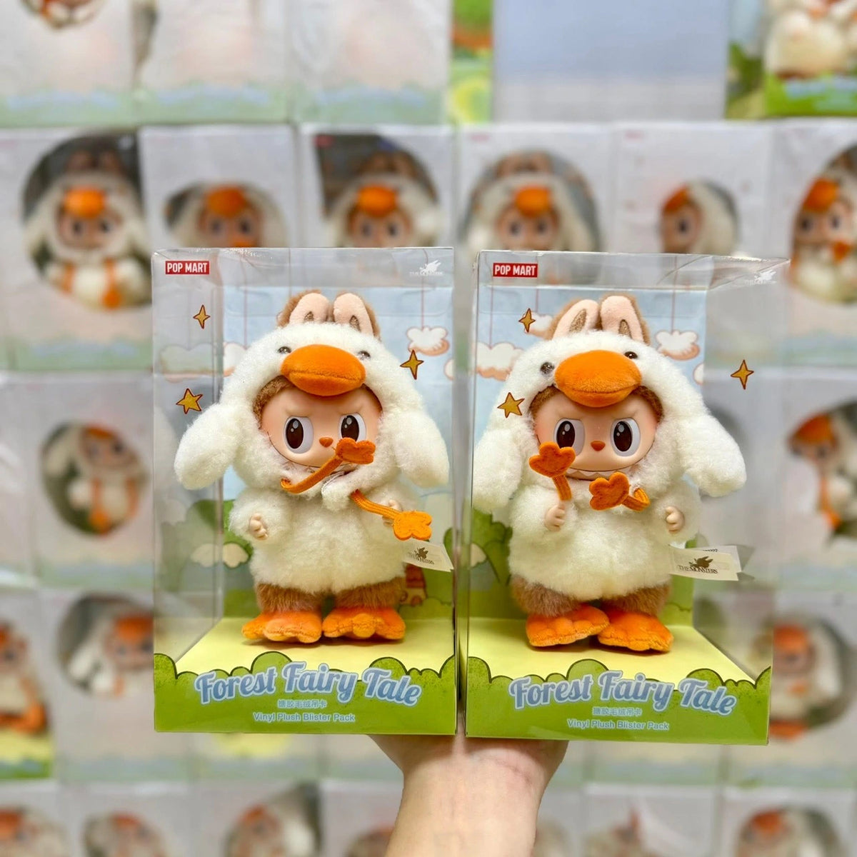 POP MART THE MONSTERS LABUBU Forest Fairy Tale Series Duck Vinyl Plush ...